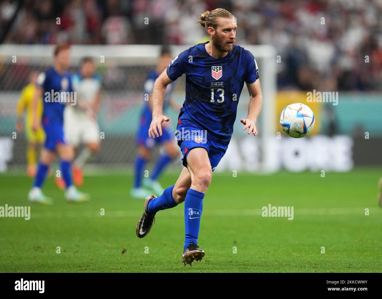 Doha, Qatar . 25th Nov, 2022. Tim Ream of USA during the FIFA World Cup ...