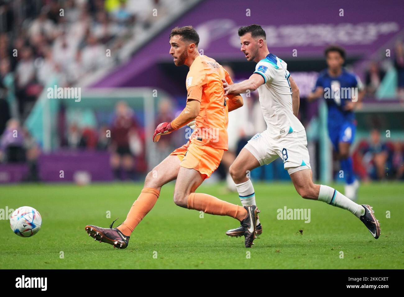 Doha, Qatar . 25th Nov, 2022. Matt Turner of USA and Mason Mount of ...