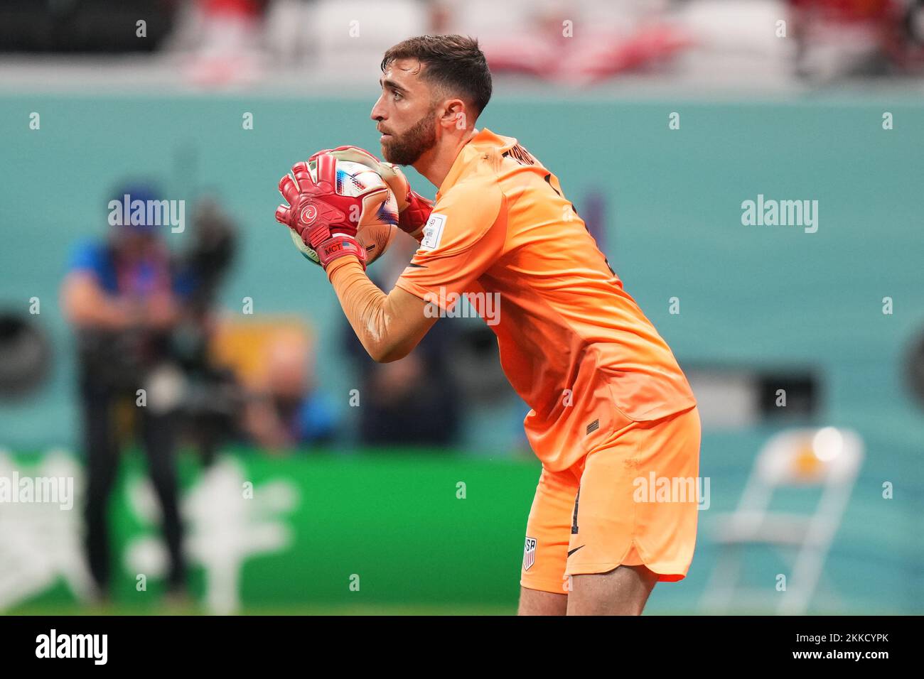 Matt Turner of USA during the FIFA World Cup, Qatar. , . in Al Khor ...