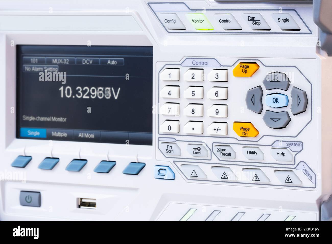 Modern mixed signal oscilloscope in laboratory Stock Photo - Alamy
