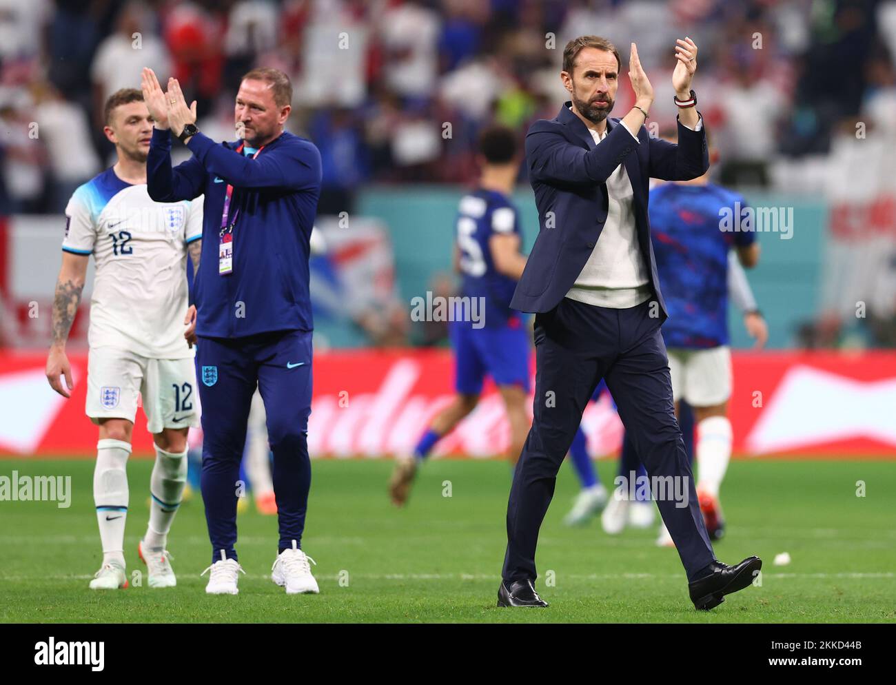 Al Khor, Qatar, 25th November 2022. Gareth Southgate manager of England ...