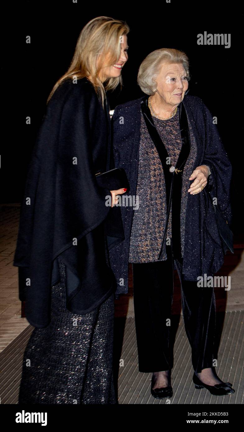 Amsterdam, Netherlands. 25th Nov, 2022. Queen Maxima and Princess ...