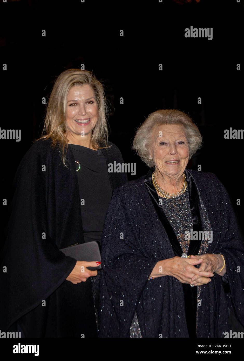 Amsterdam, Netherlands. 25th Nov, 2022. Queen Maxima and Princess ...