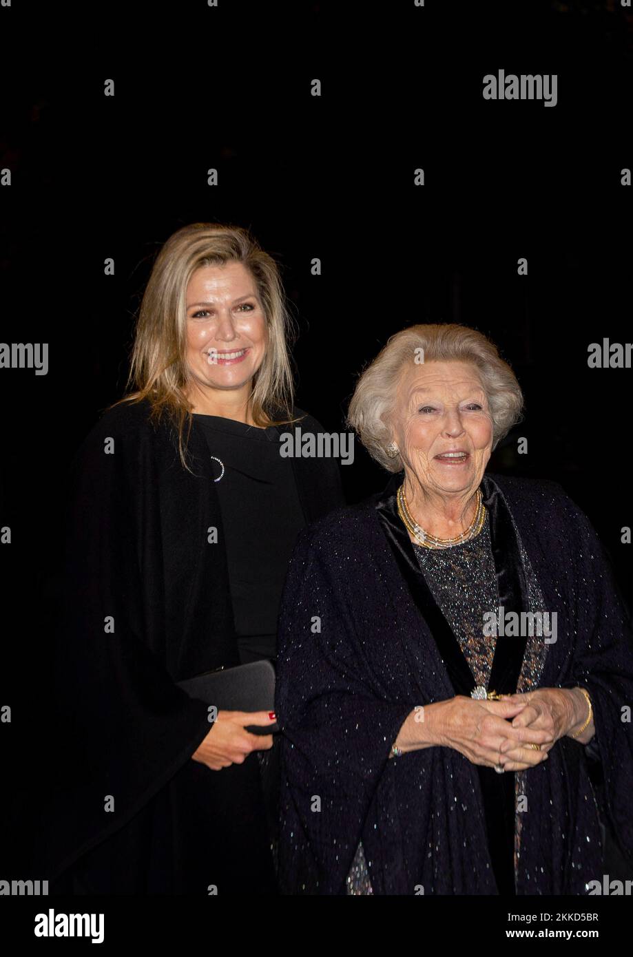 Amsterdam, Netherlands. 25th Nov, 2022. Queen Maxima and Princess ...