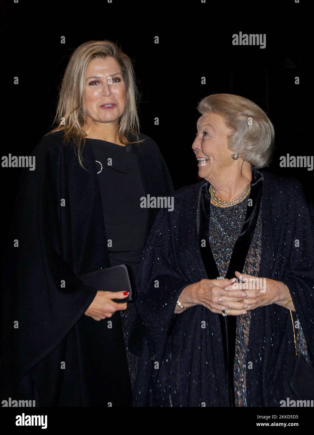 Amsterdam, Netherlands. 25th Nov, 2022. Queen Maxima and Princess ...