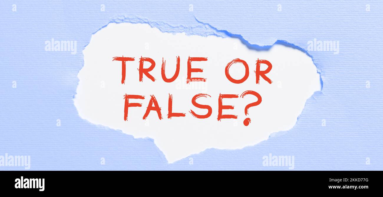 Conceptual caption True Or Falsequestion. Business approach series of ...