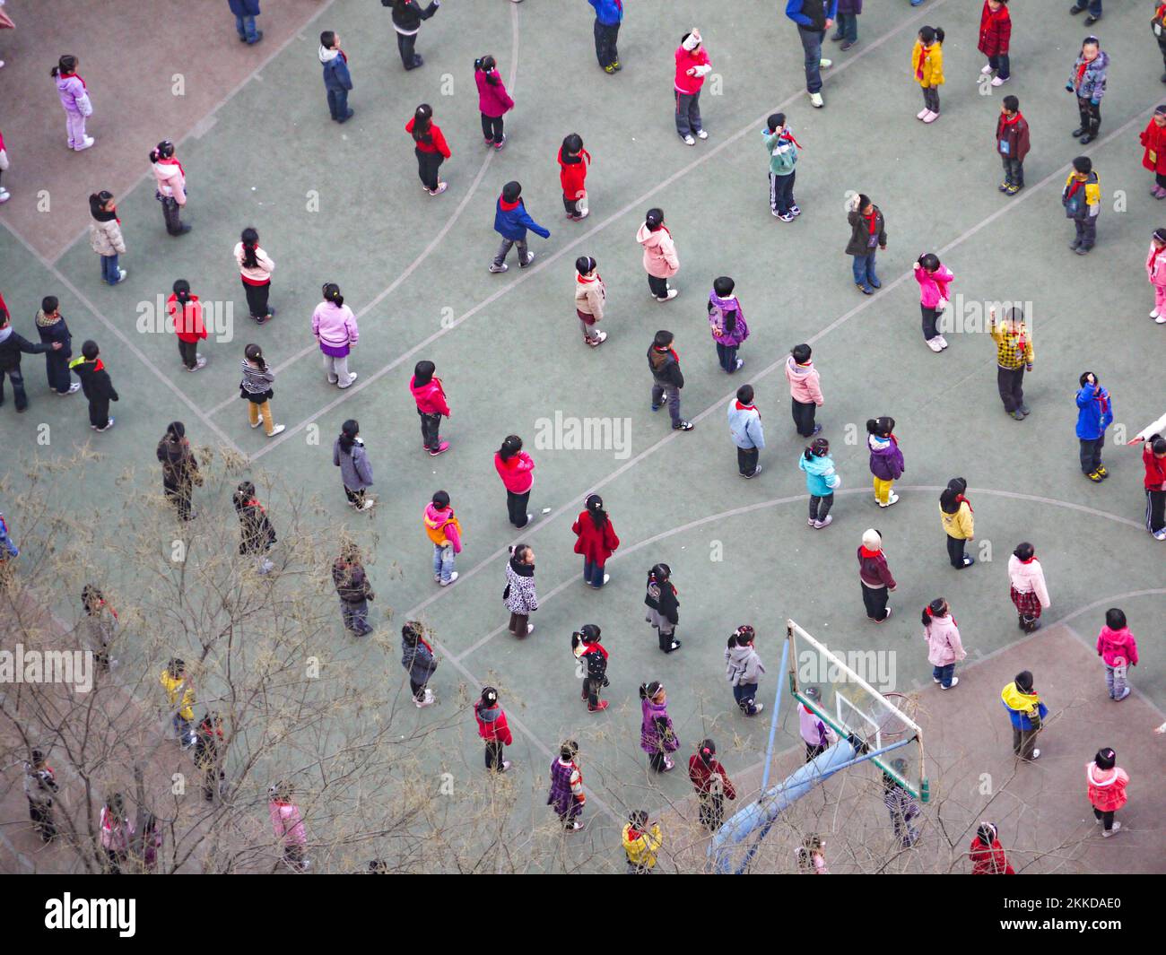 SHANGHAI - MARCH 29, 2011: people execute Taiji Quan in the morning in ...
