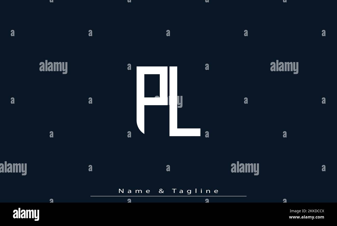 Alphabet letters Initials Monogram logo PL , LP Stock Vector Image ...
