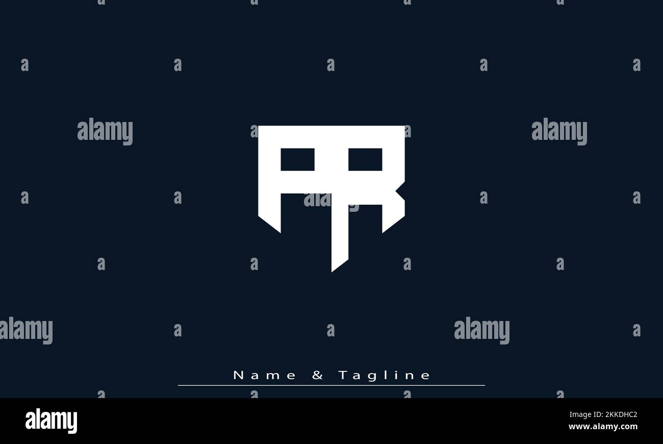 Alphabet letters Initials Monogram logo PR , RP Stock Vector Image ...