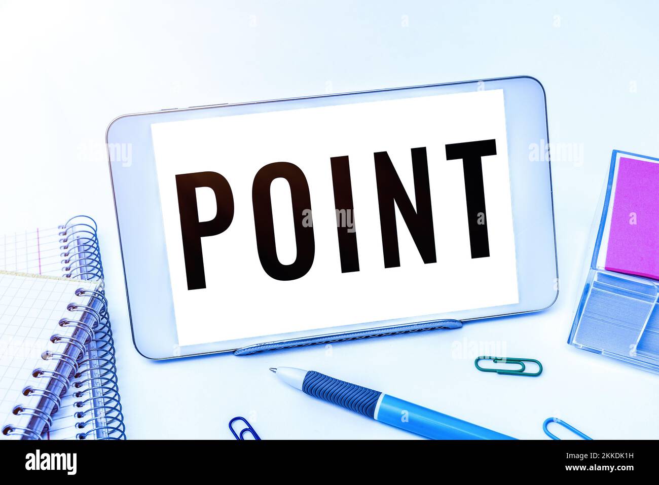 Writing displaying text Point. Business showcase dot or other ...