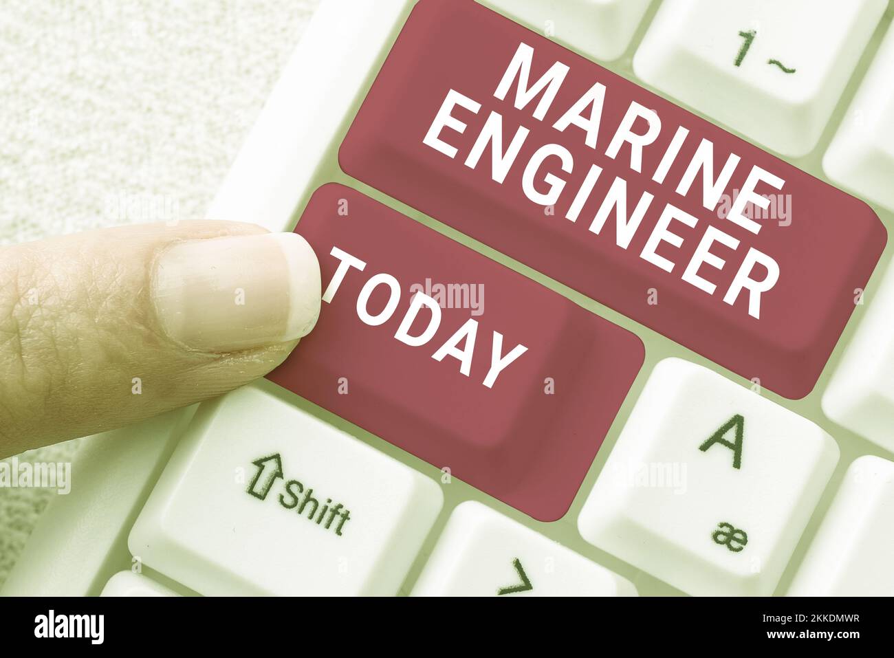 Writing displaying text Marine Engineer. Business approach incharge ...