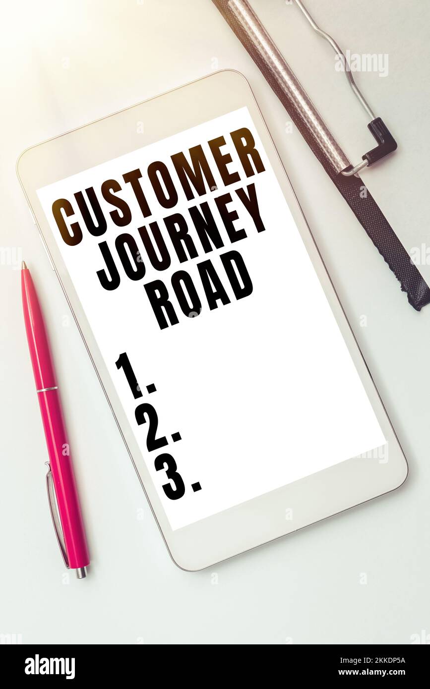 Writing displaying text Customer Journey Road. Business concept ... Writing displaying text Customer Journey Road. Business concept ...
