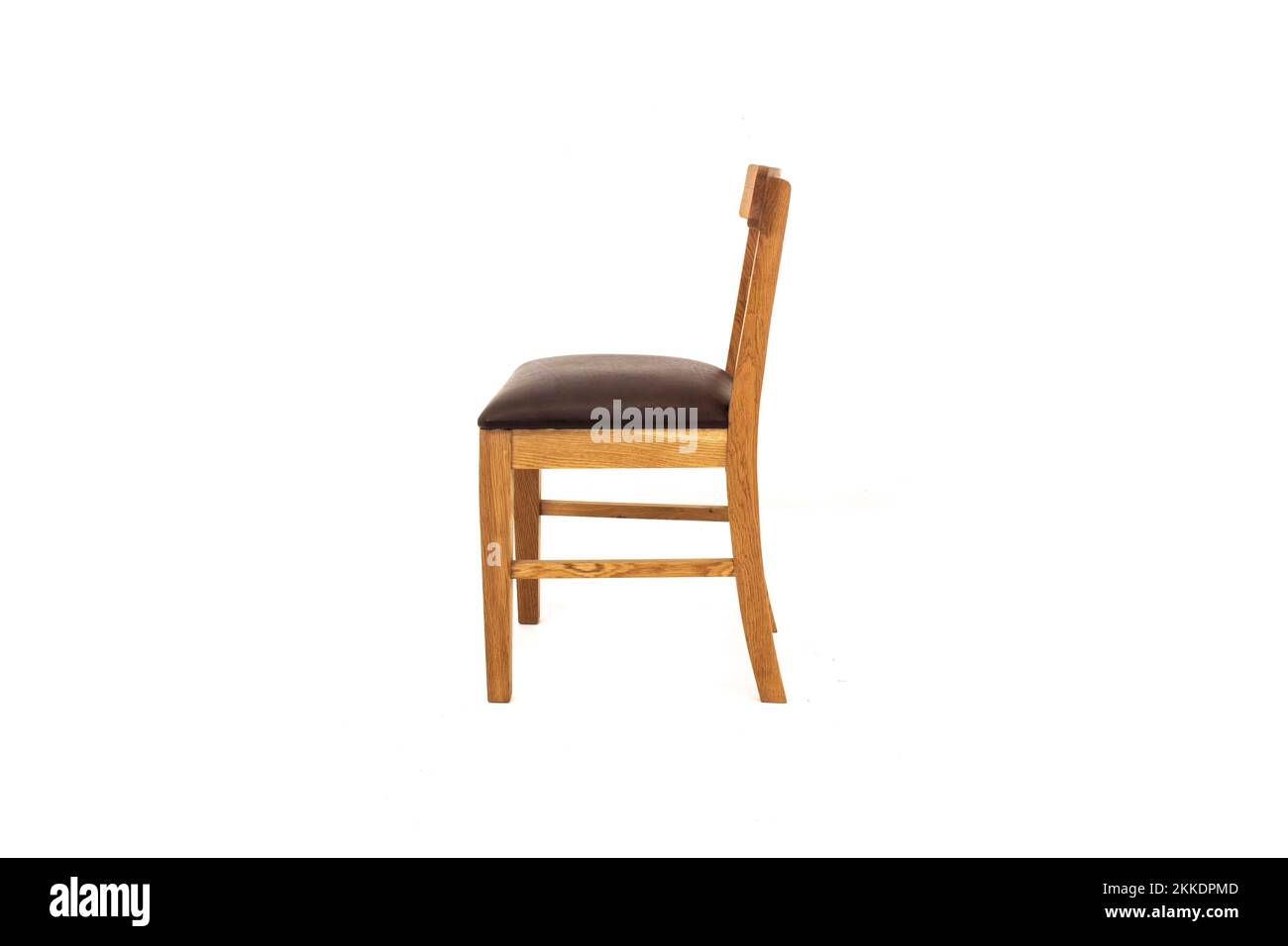 A closeup of a chair isolated on white background- concept of product ...