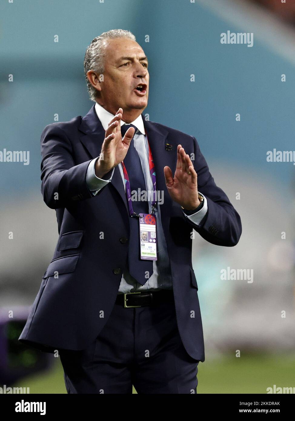 AL-RAYYAN - Ecuador coach Gustavo Alfaro during the FIFA World Cup ...