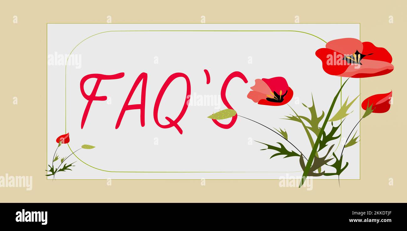 Text Sign Showing Faq S Is Word For List Of Questions And Answers Relating To A Particular