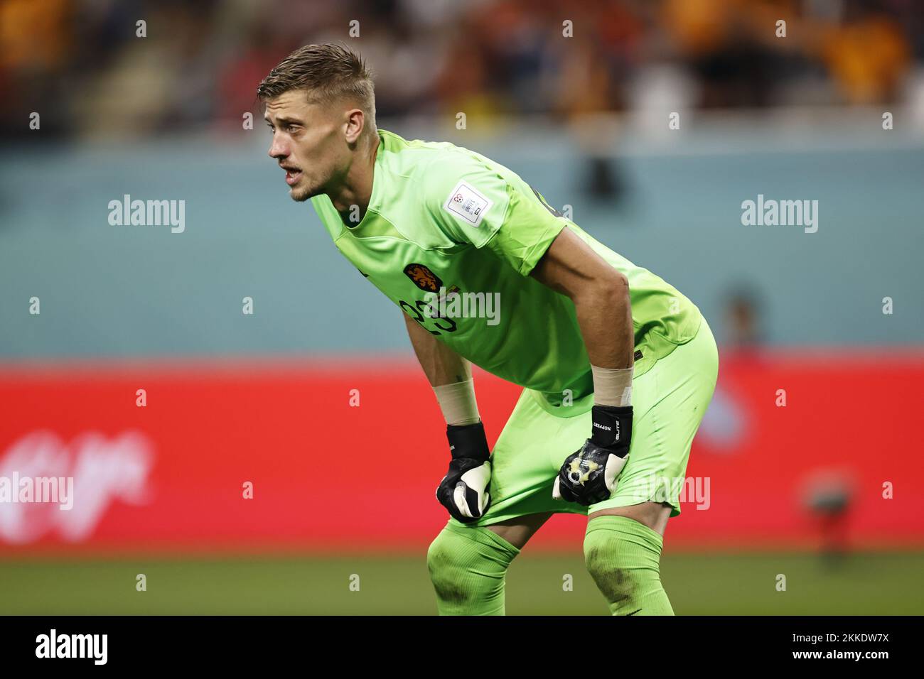 AL-RAYYAN - Holland goalkeeper Andries Noppert during the FIFA World ...