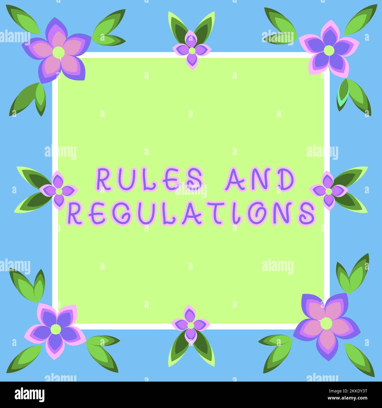 Text showing inspiration Rules And Regulations. Word Written on ...