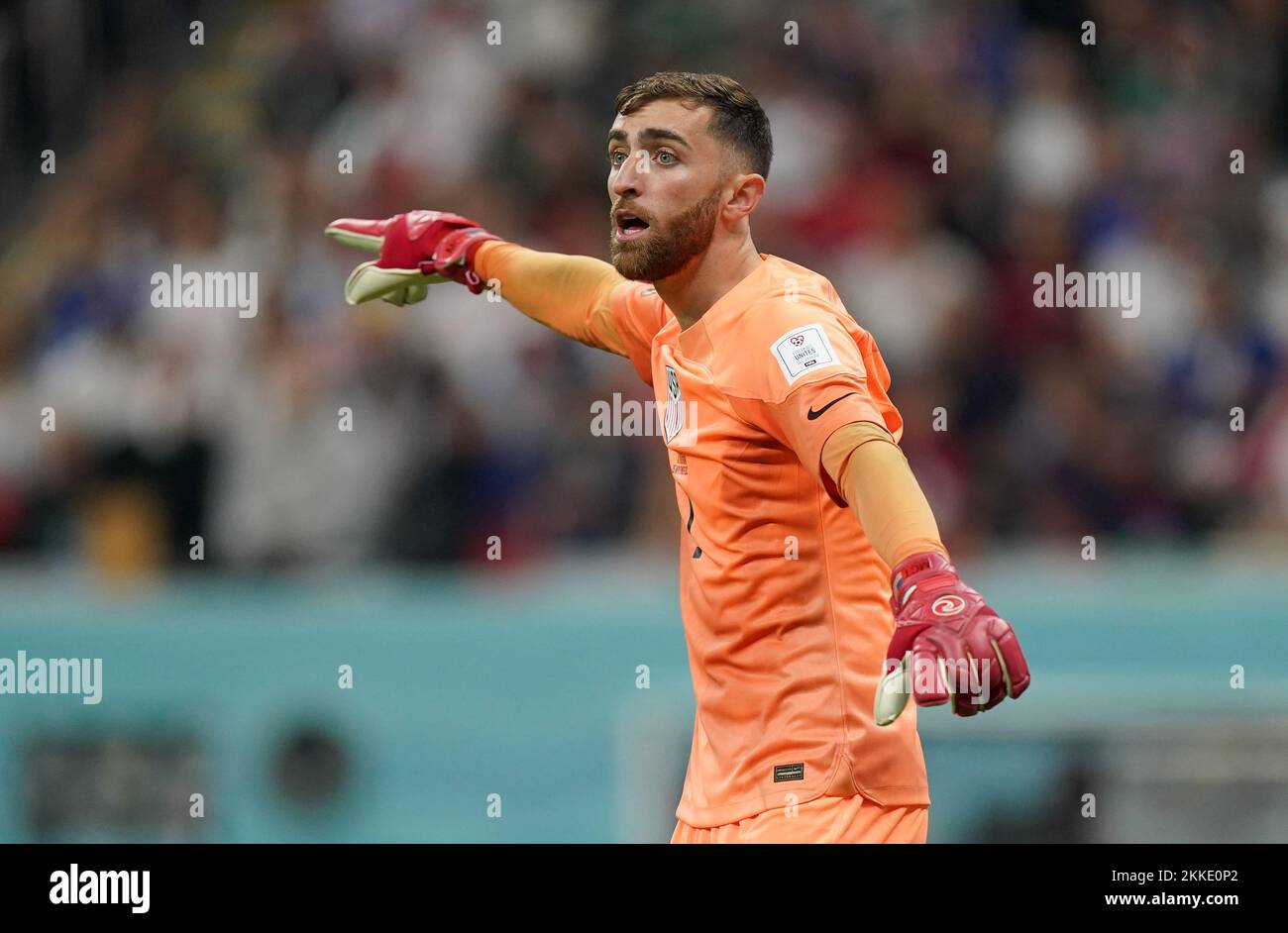 USA goalkeeper Matt Turner during the FIFA World Cup Group B match at ...