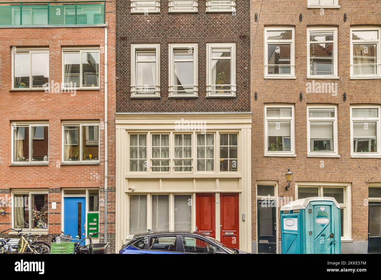 View of street near building with beauty of vegetation outside Stock ...