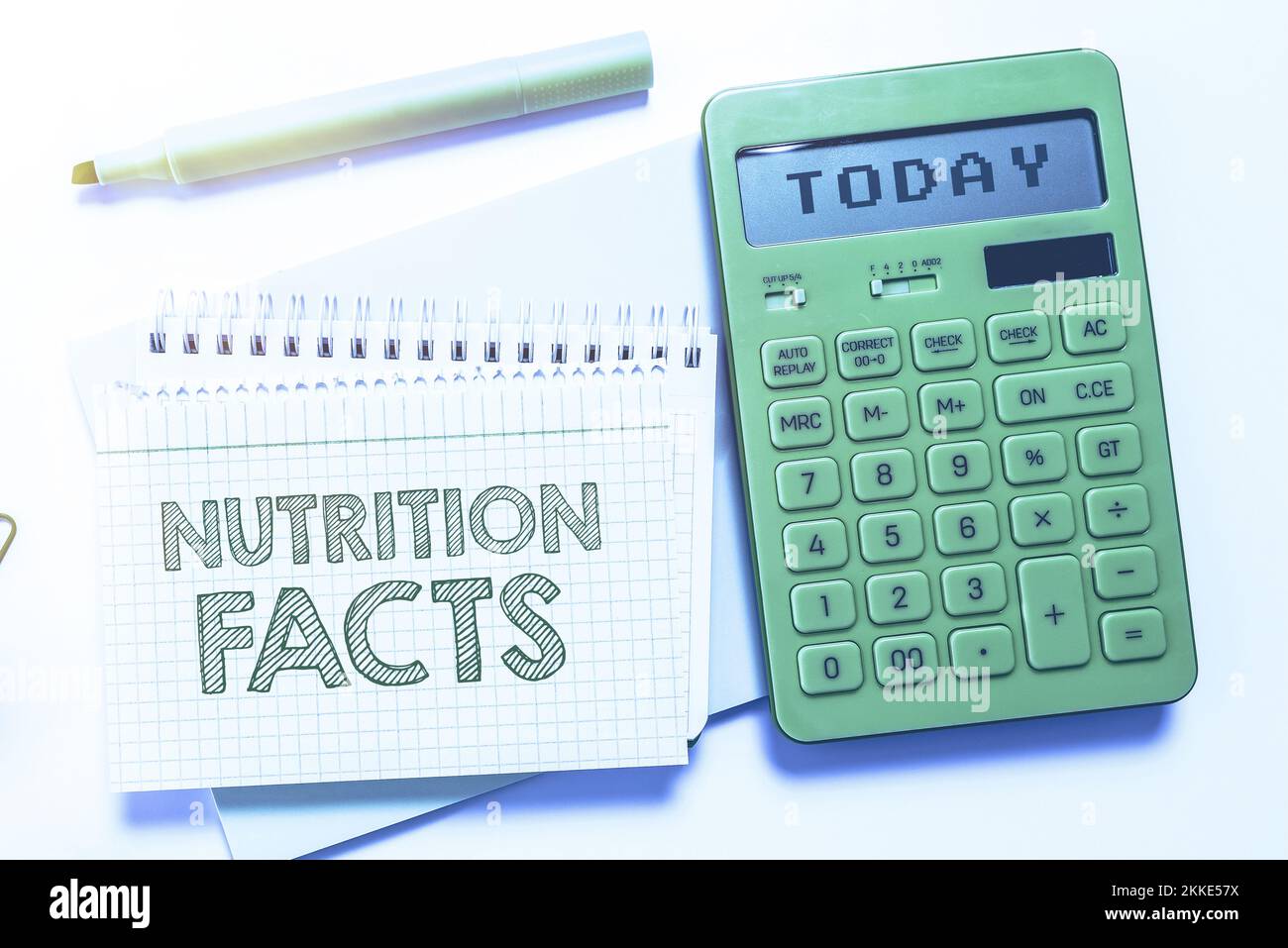 Writing displaying text Nutrition Facts. Business overview detailed ...