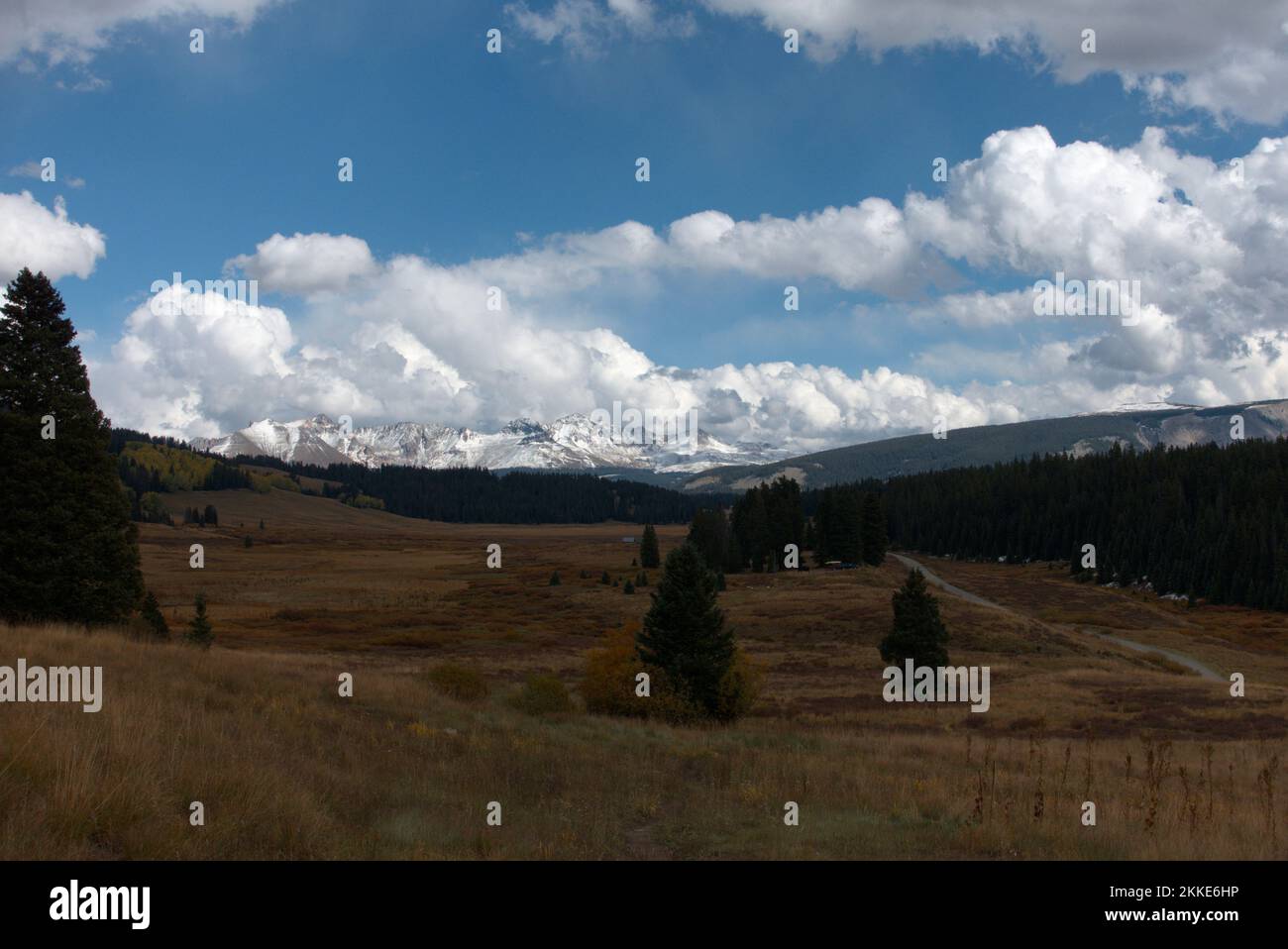 Early autumn in Colorado's San Juan Mountains-Looking toward Lizard ...