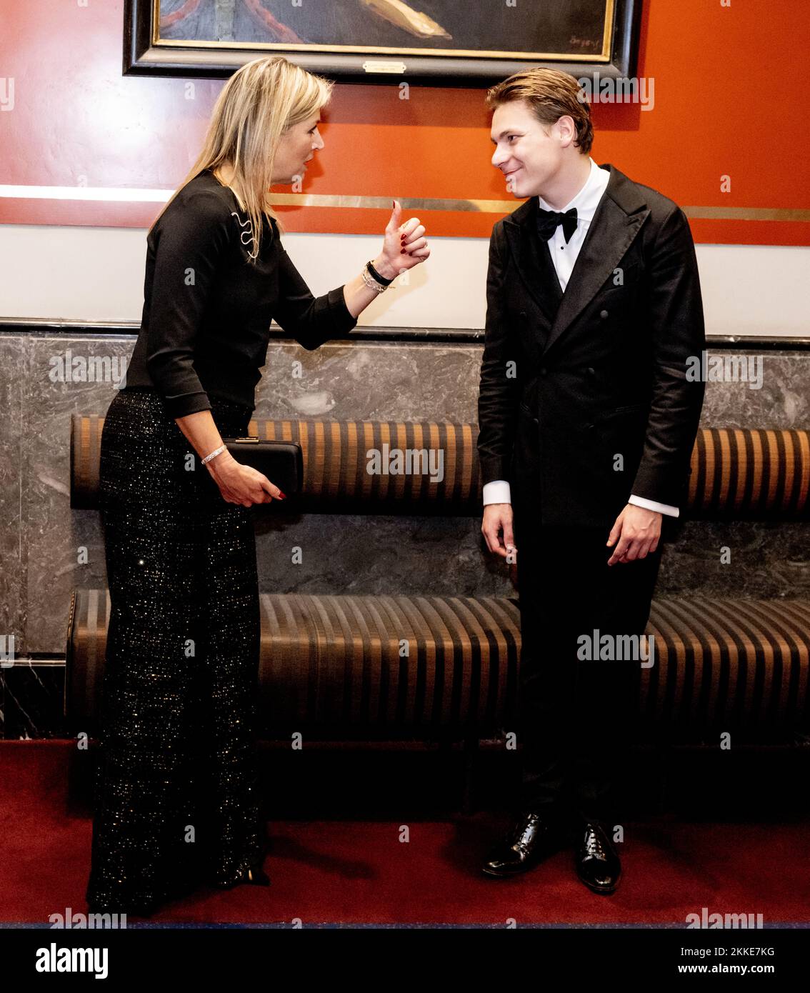 Amsterdam, Netherlands. 25th Nov, 2022. AMSTERDAM - Queen Maxima and ...