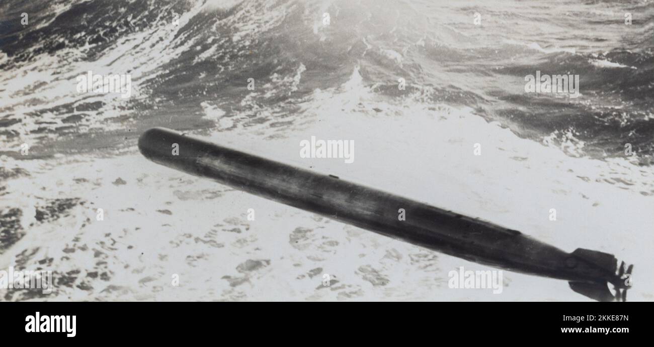 United Kingdom's The Royal Navy. Torpedo trial firing by HMS Liverpool ...