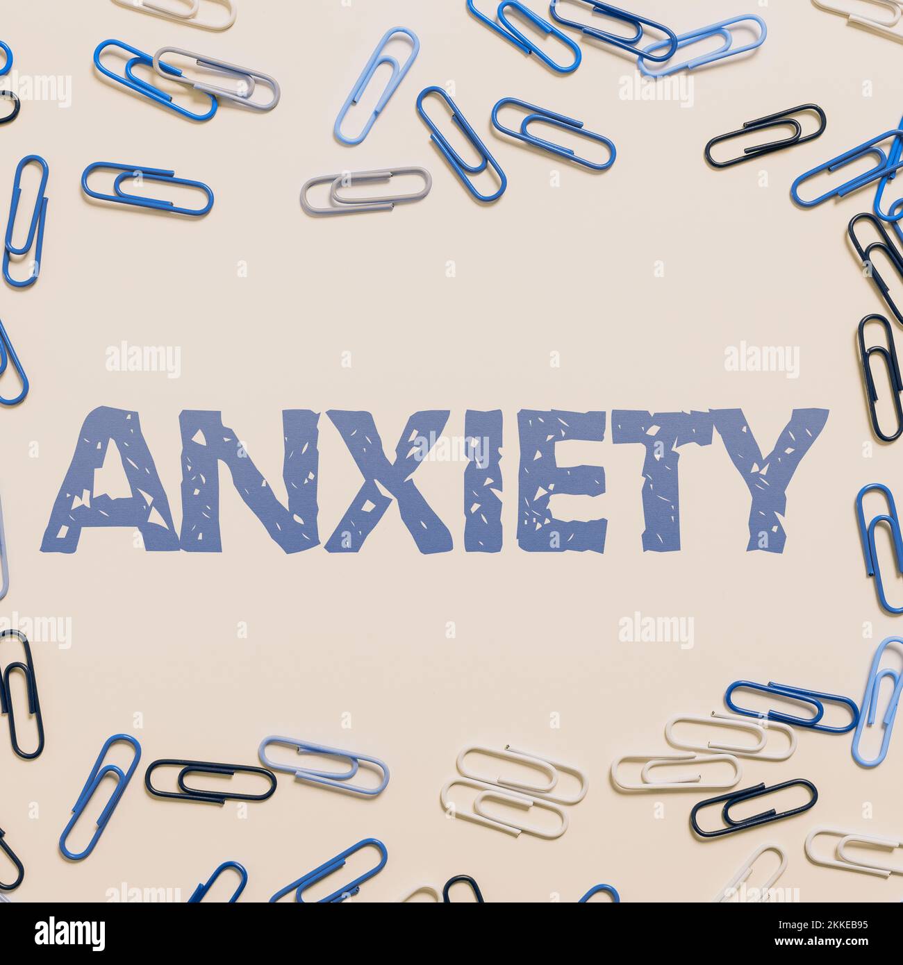 Hand writing sign Anxiety. Internet Concept Excessive uneasiness and ...