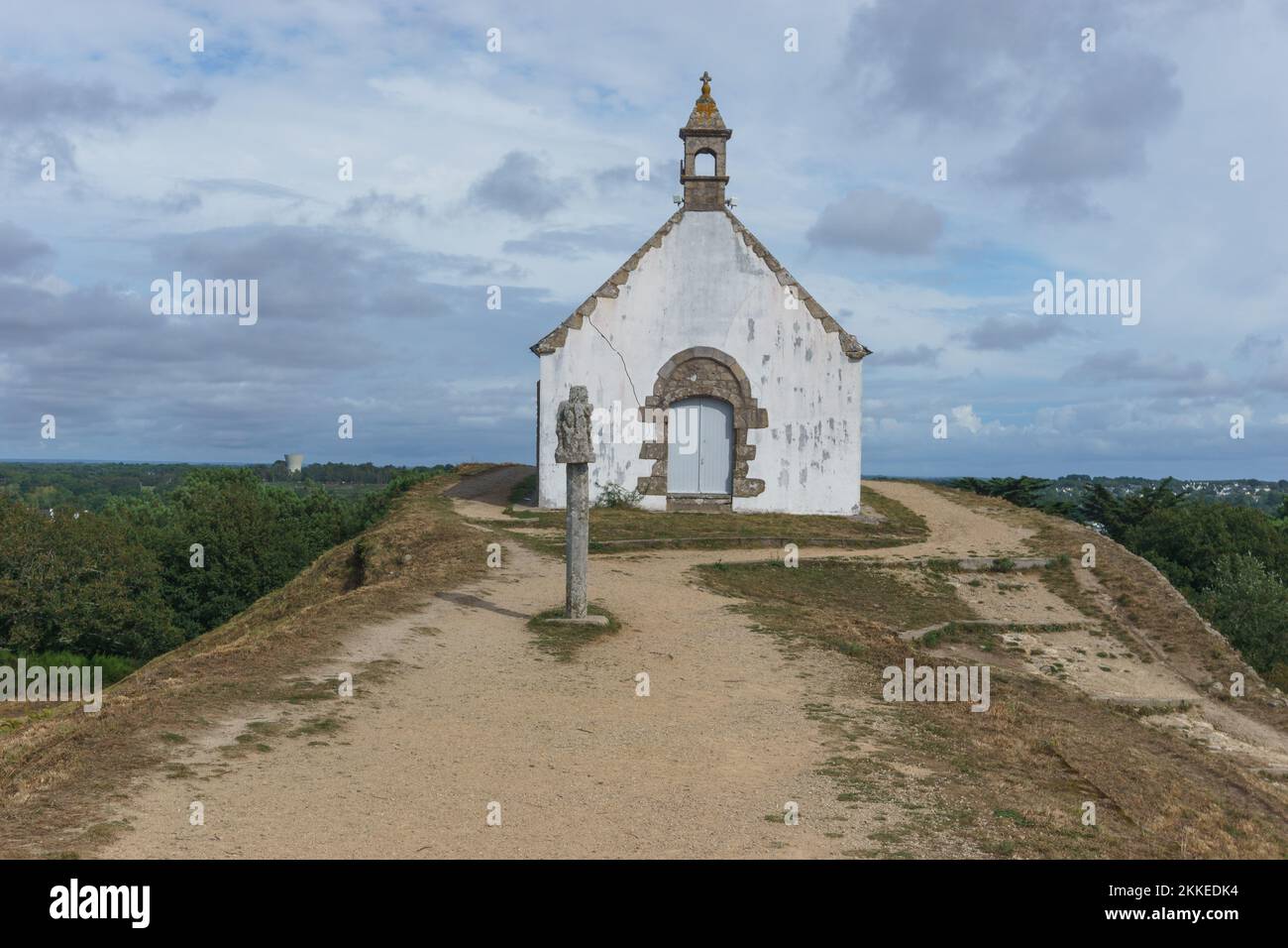 Tumulus Saint Michel church in Carnac on top of an prehistoric ...