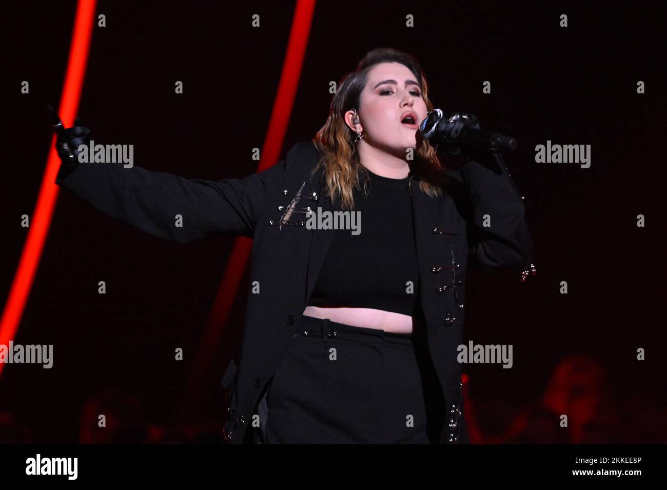 STOCKHOLM 20221125 Armenian singer Rosa Linn (Roza Kostandyan) performs ...