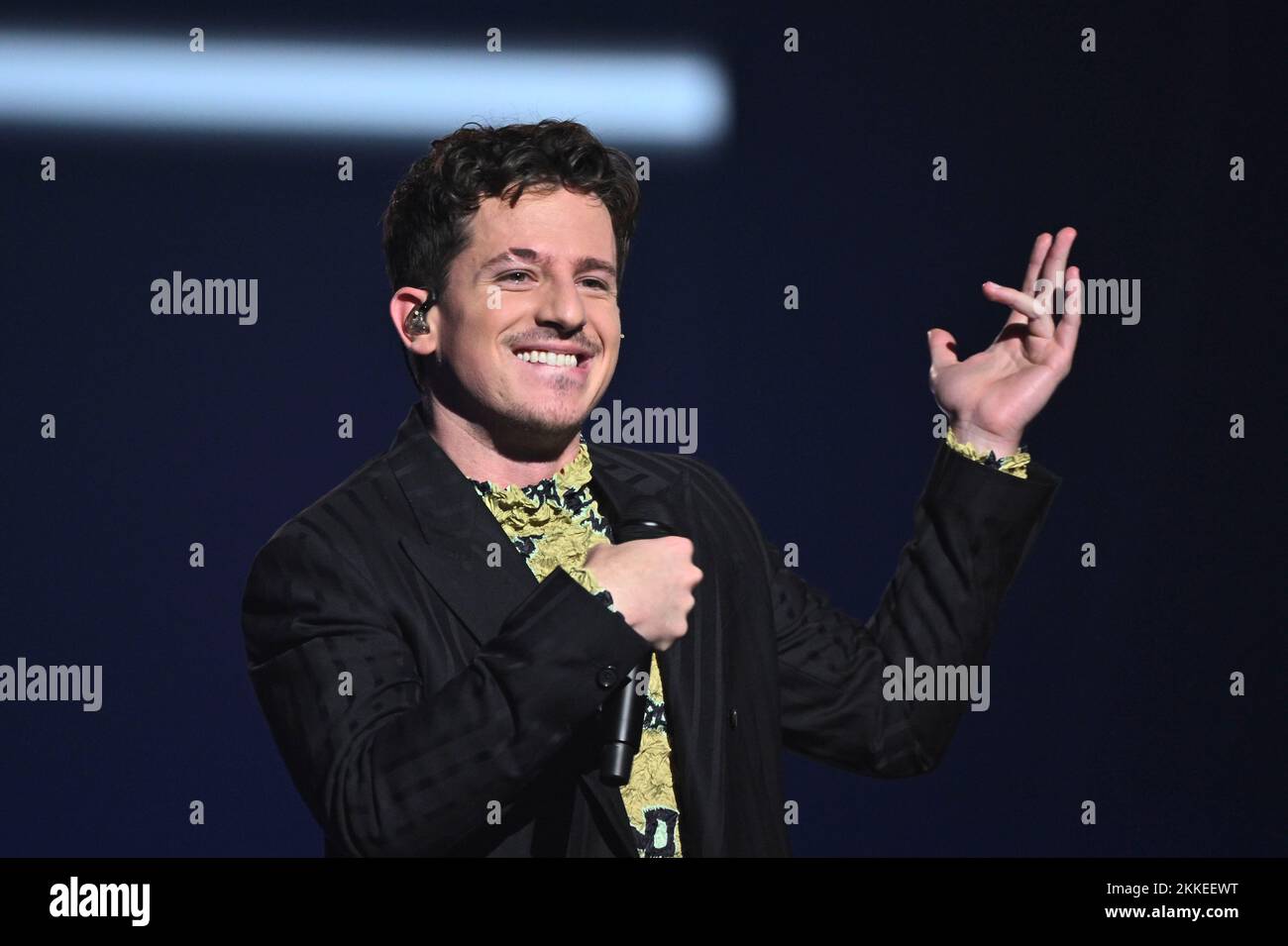 STOCKHOLM 20221125American singer Charlie Puth performs during the ...