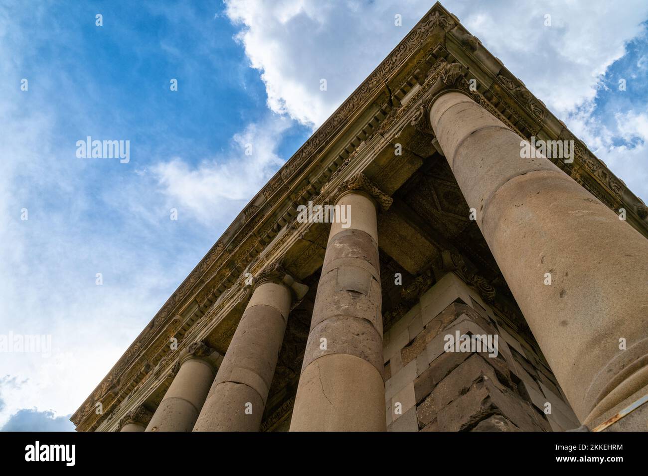 The pagan temple of Garni in Armenia, built in the I century AD, was ...
