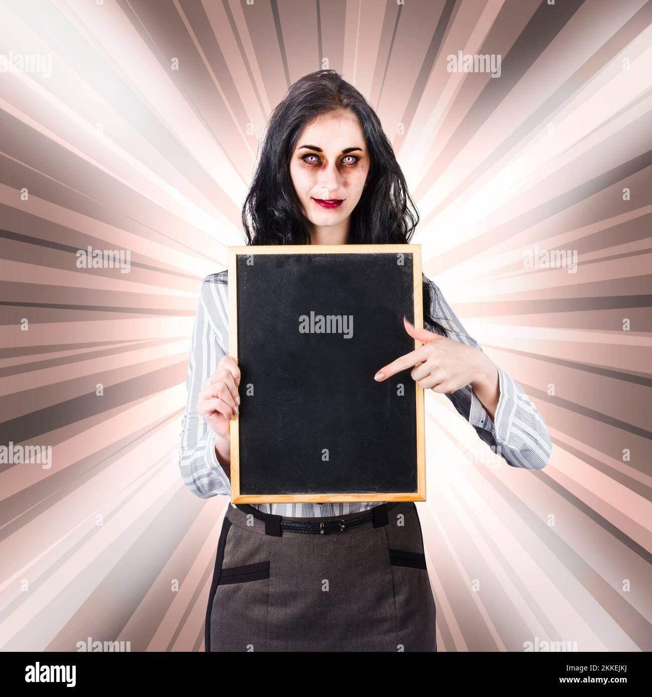 Female model roleplaying a sinister school teacher character wearing ...