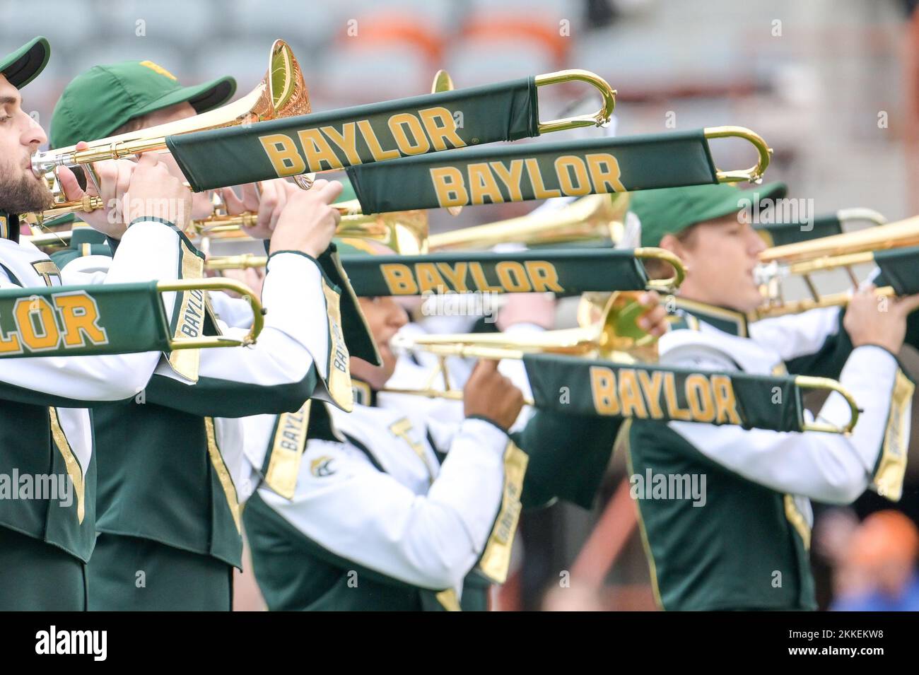 Austin, TX, USA. 25th Nov, 2022. Baylor Bears marching band performing ...