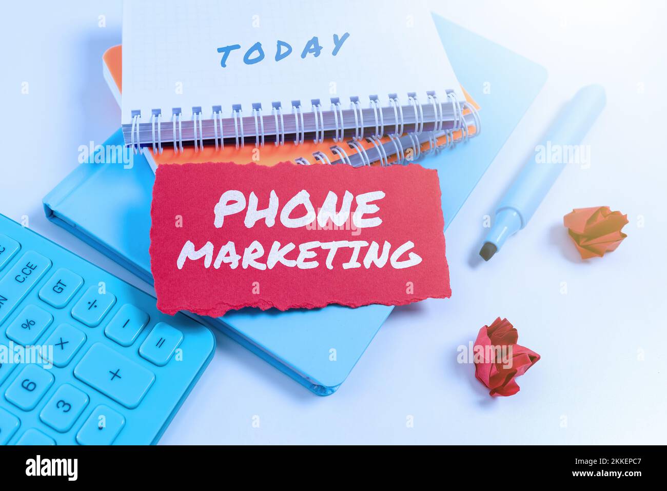 Conceptual caption Phone Marketing. Business showcase art of promoting ...