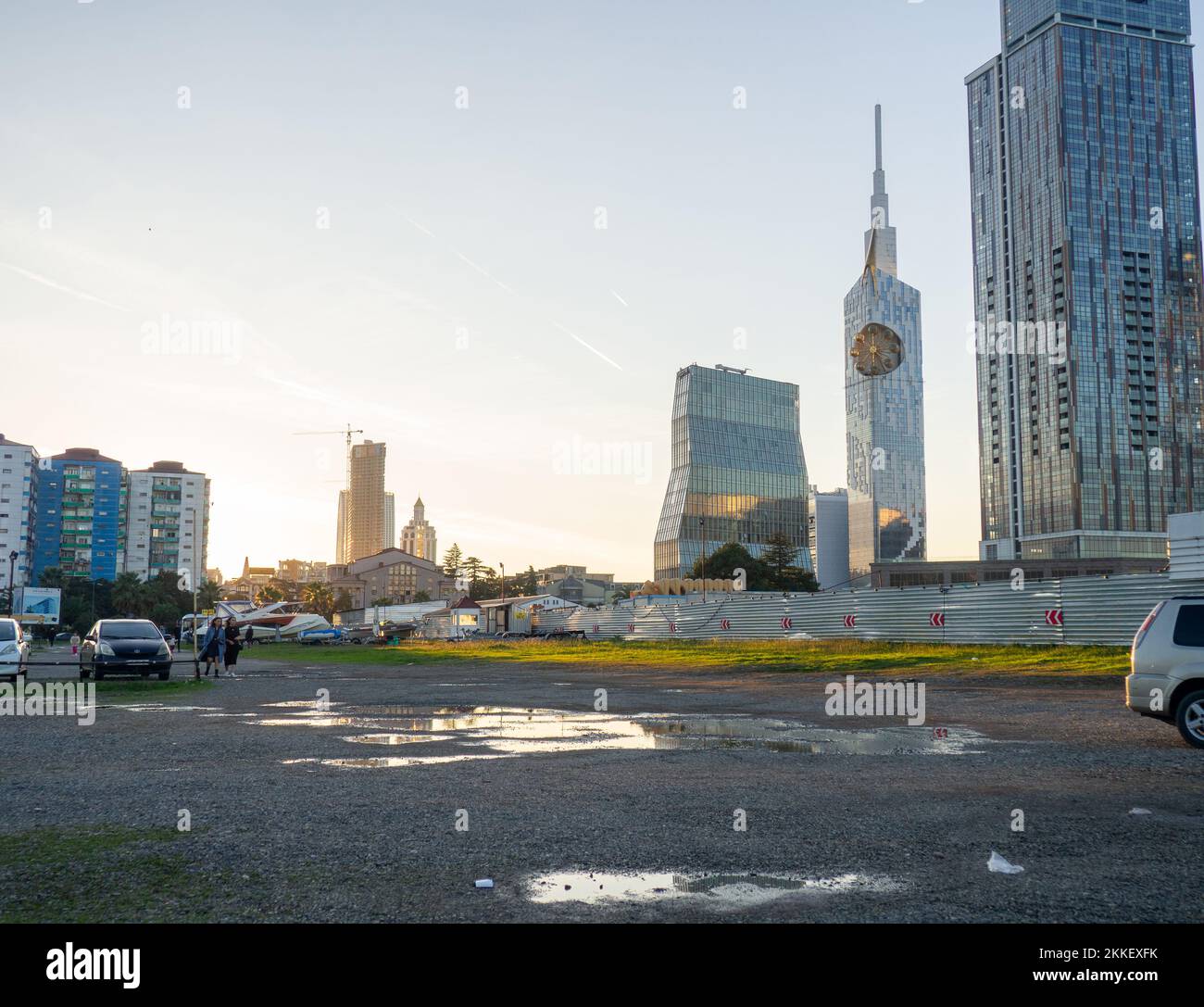 Glass towers surround staircases hi-res stock photography and images ...