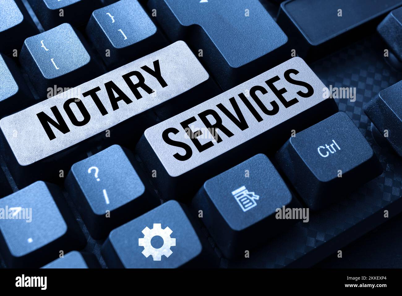 Hand writing sign Notary Services. Business concept services rendered ...