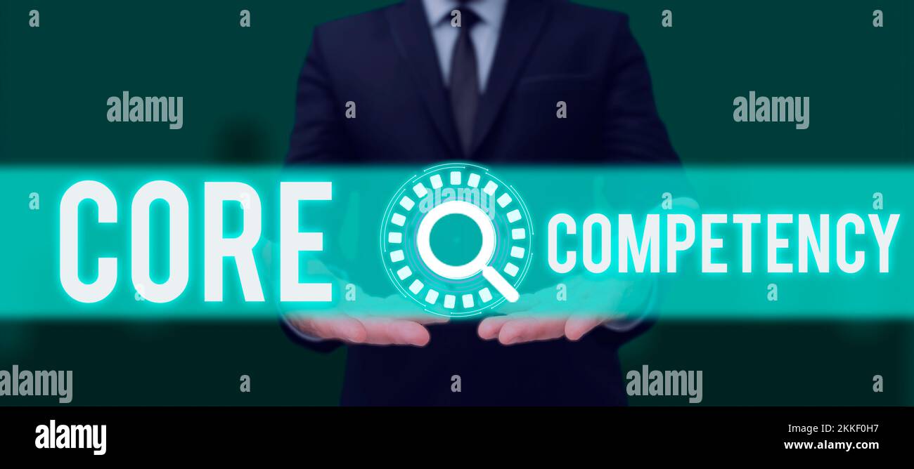 Inspiration showing sign Core Competency. Business idea harmonized ...