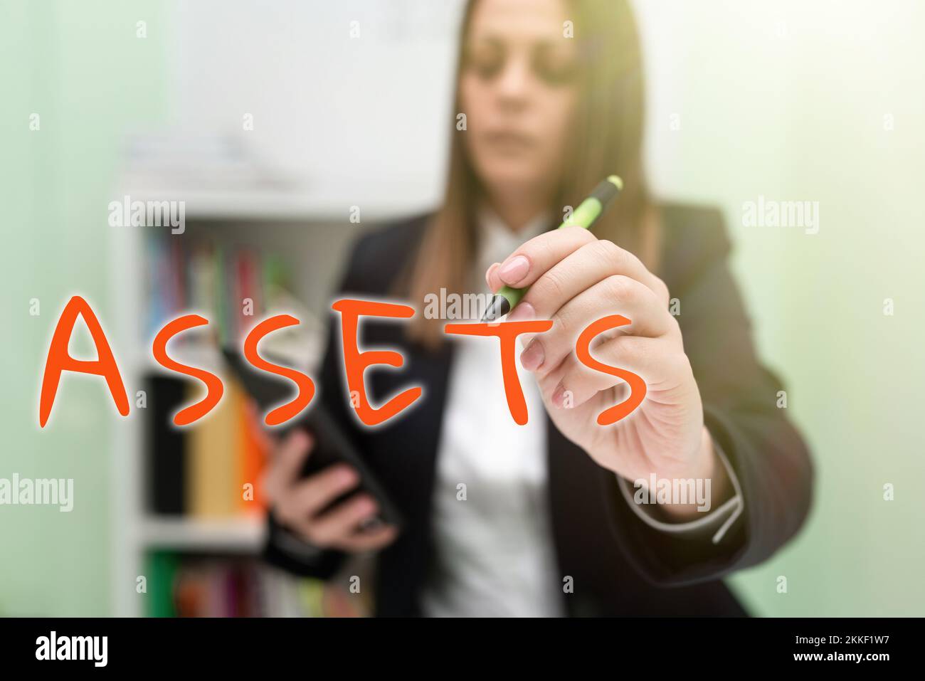 Writing displaying text Assets. Internet Concept item of property owned ...