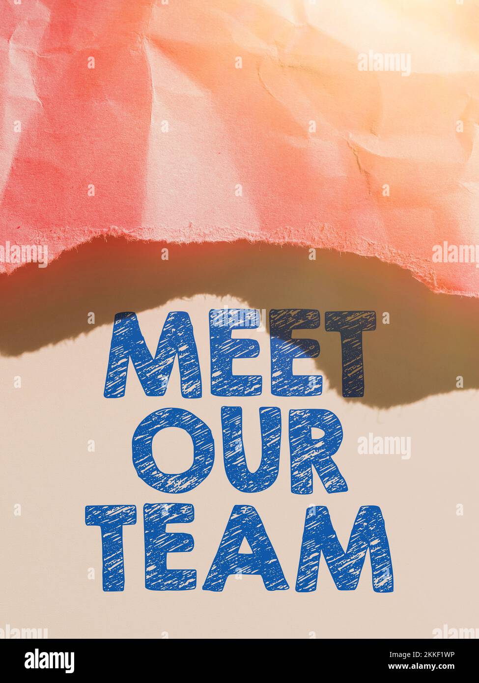 Text caption presenting Meet Our Team. Conceptual photo introducing ...