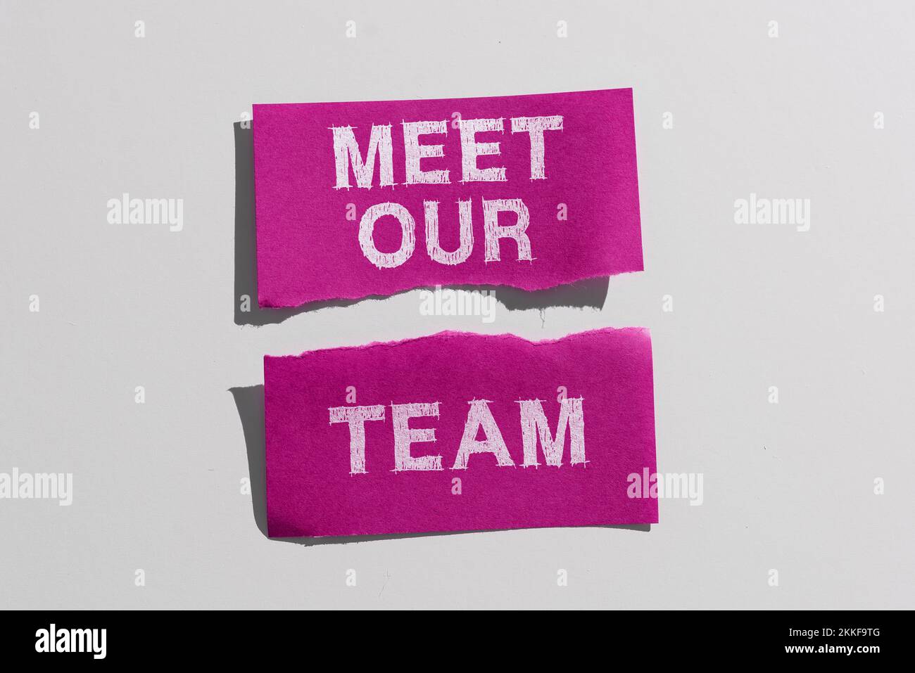 Sign displaying Meet Our Team. Conceptual photo introducing another ...