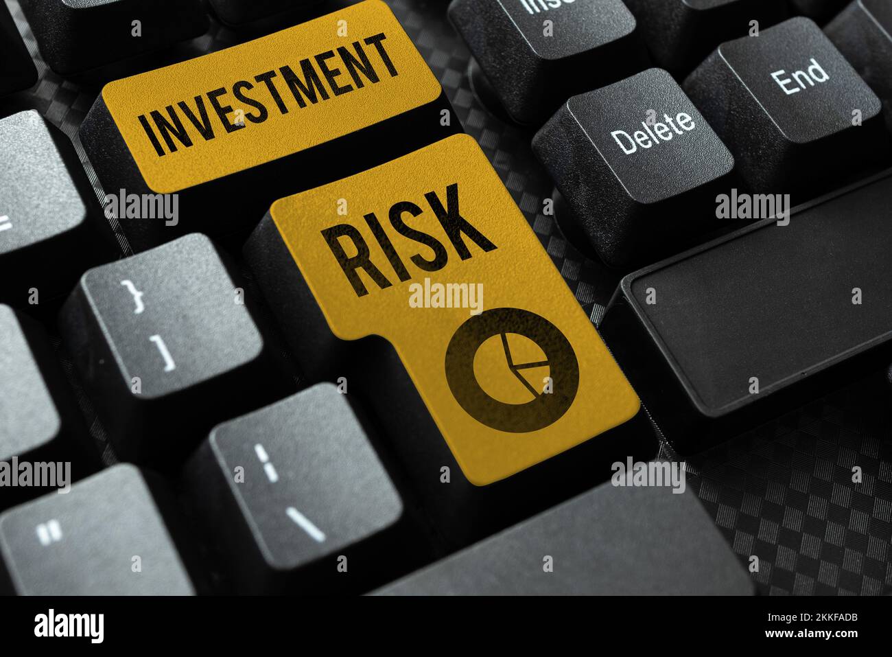 Hand writing sign Investment Risk. Business approach potential ...