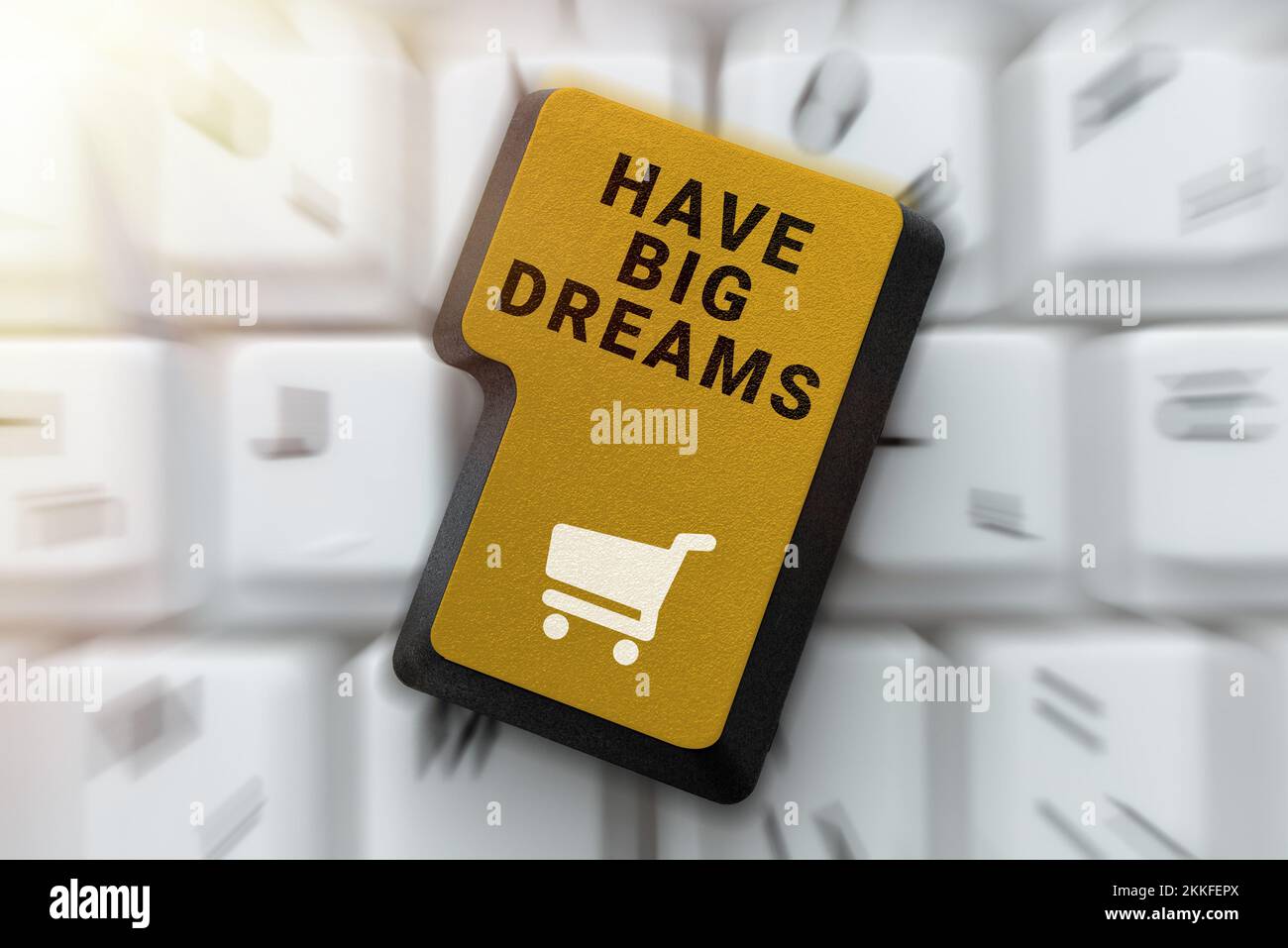 Text caption presenting Have Big Dreams. Business concept Future ...