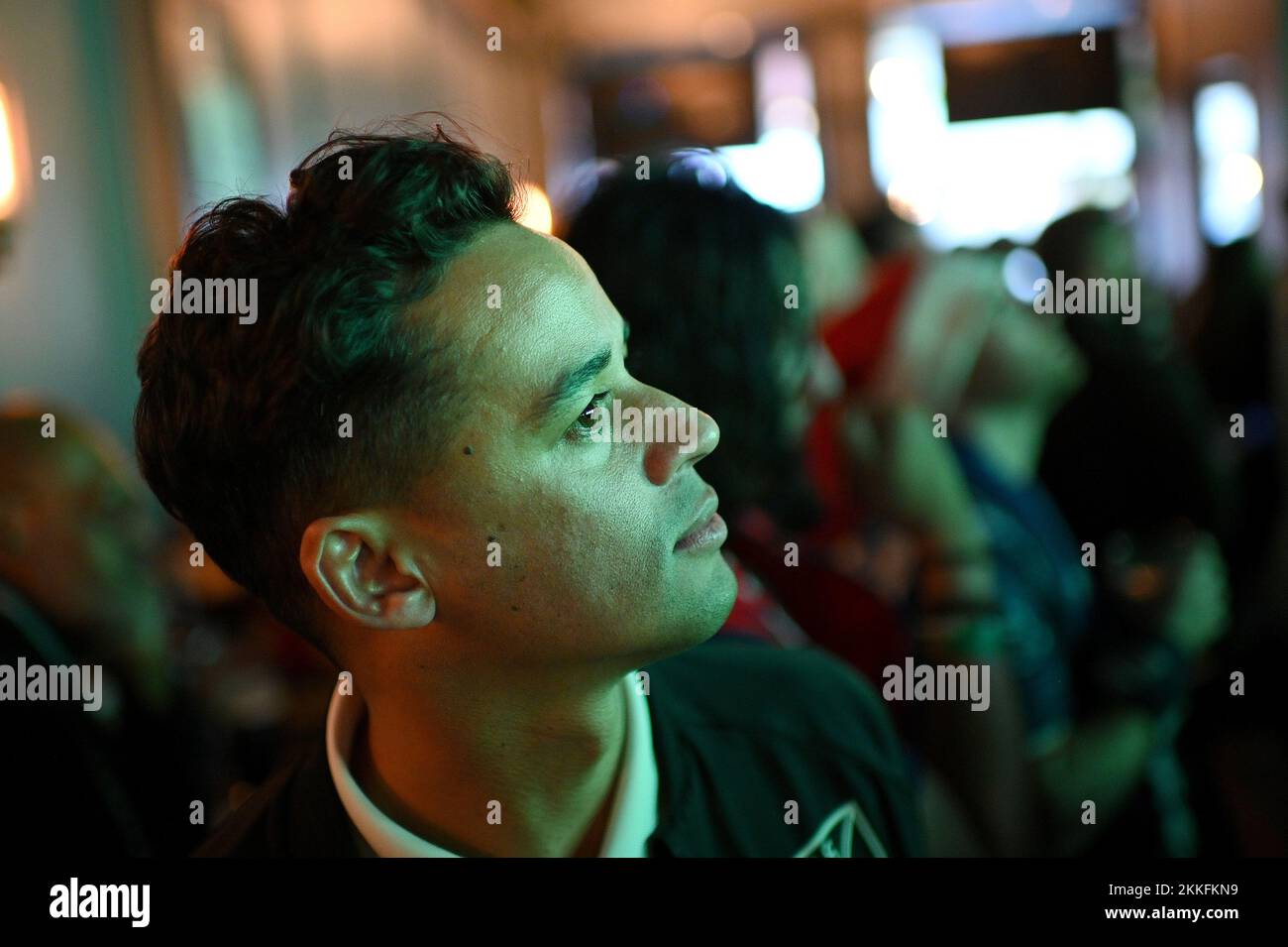 New York, USA. 25th Nov, 2022. Former American Soccer player Calen Carr ...
