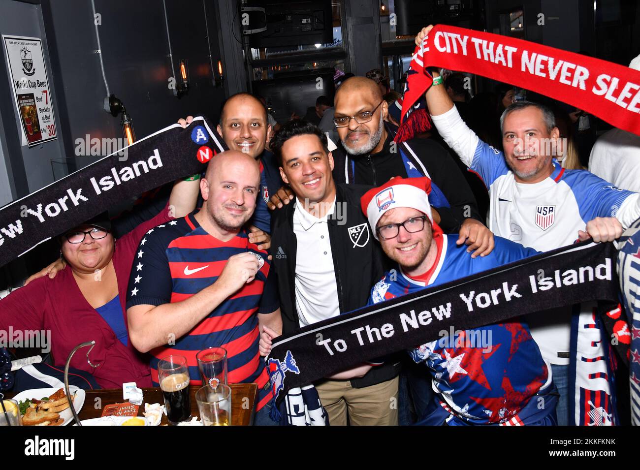 New York, USA. 25th Nov, 2022. Former American Soccer player Calen Carr ...
