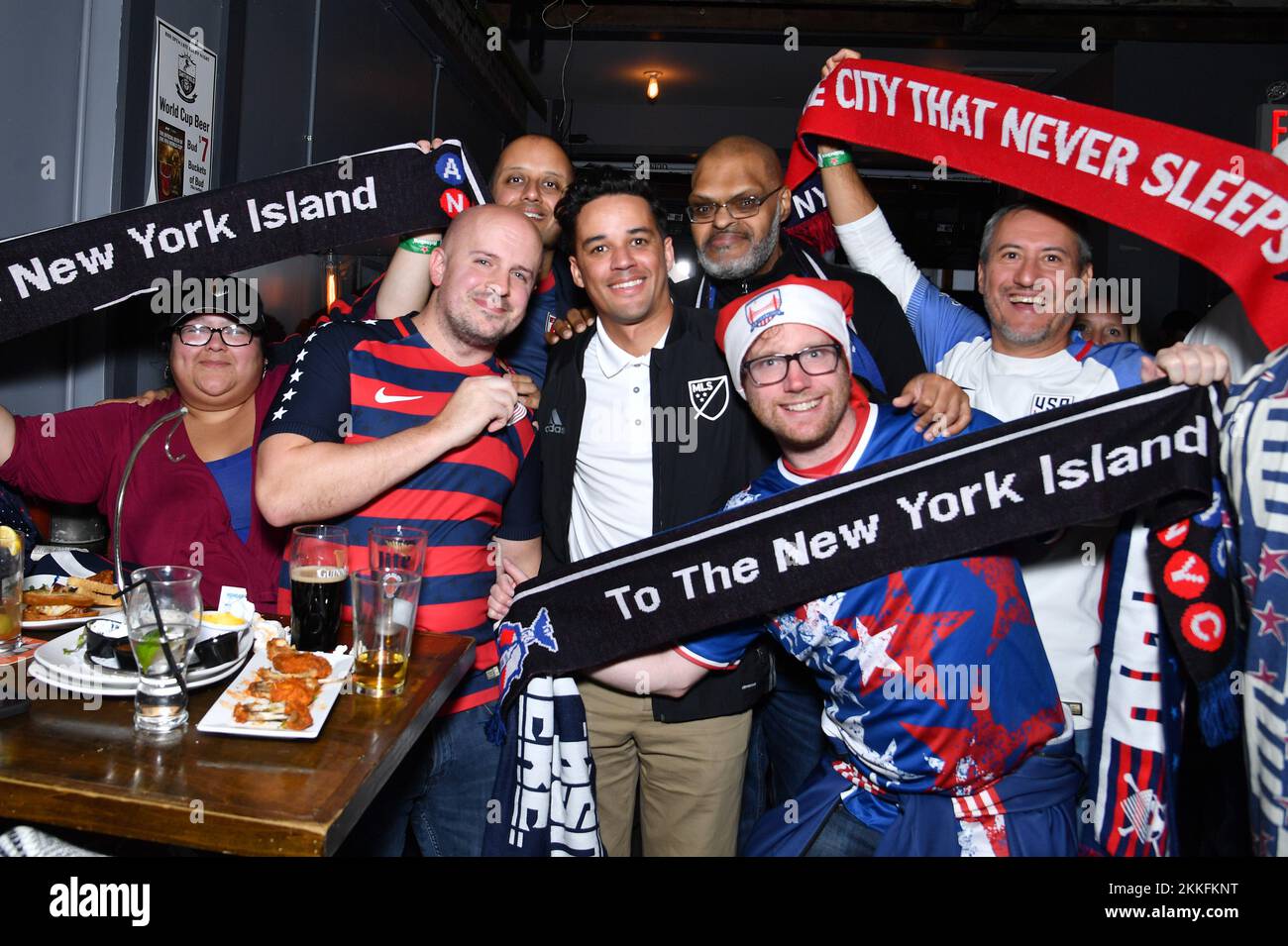 New York, USA. 25th Nov, 2022. Former American Soccer player Calen Carr ...
