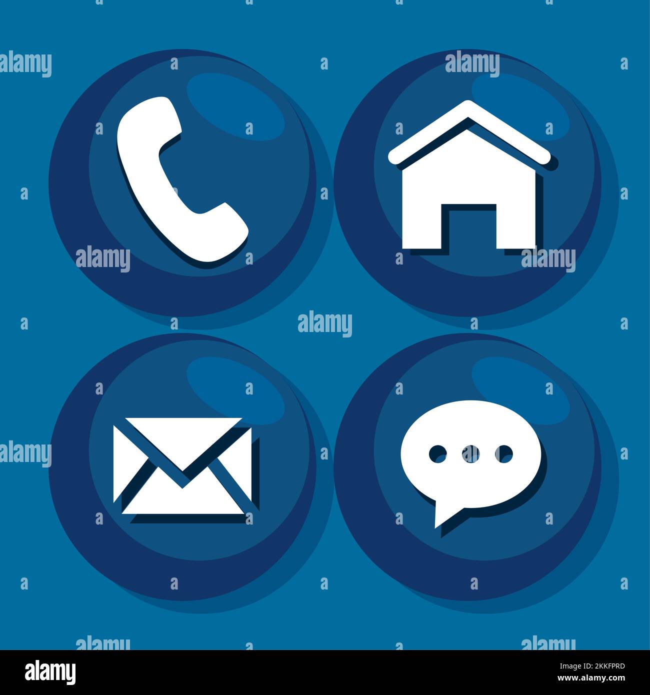 buttons icon set Stock Vector Image & Art - Alamy