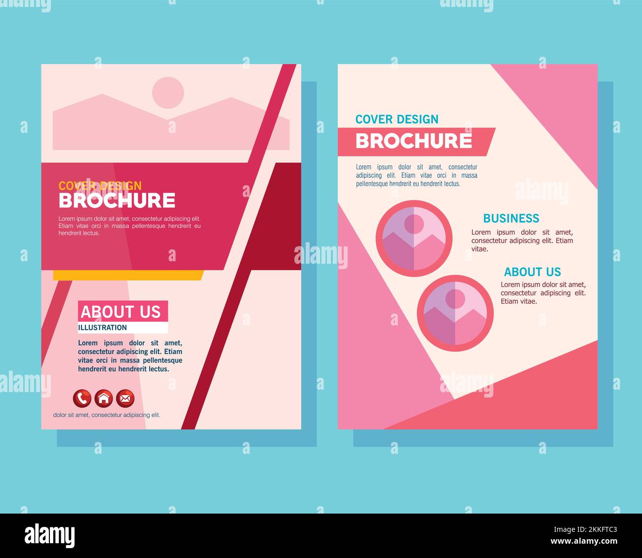 brochure templates icon collection Stock Vector Image & Art - Alamy