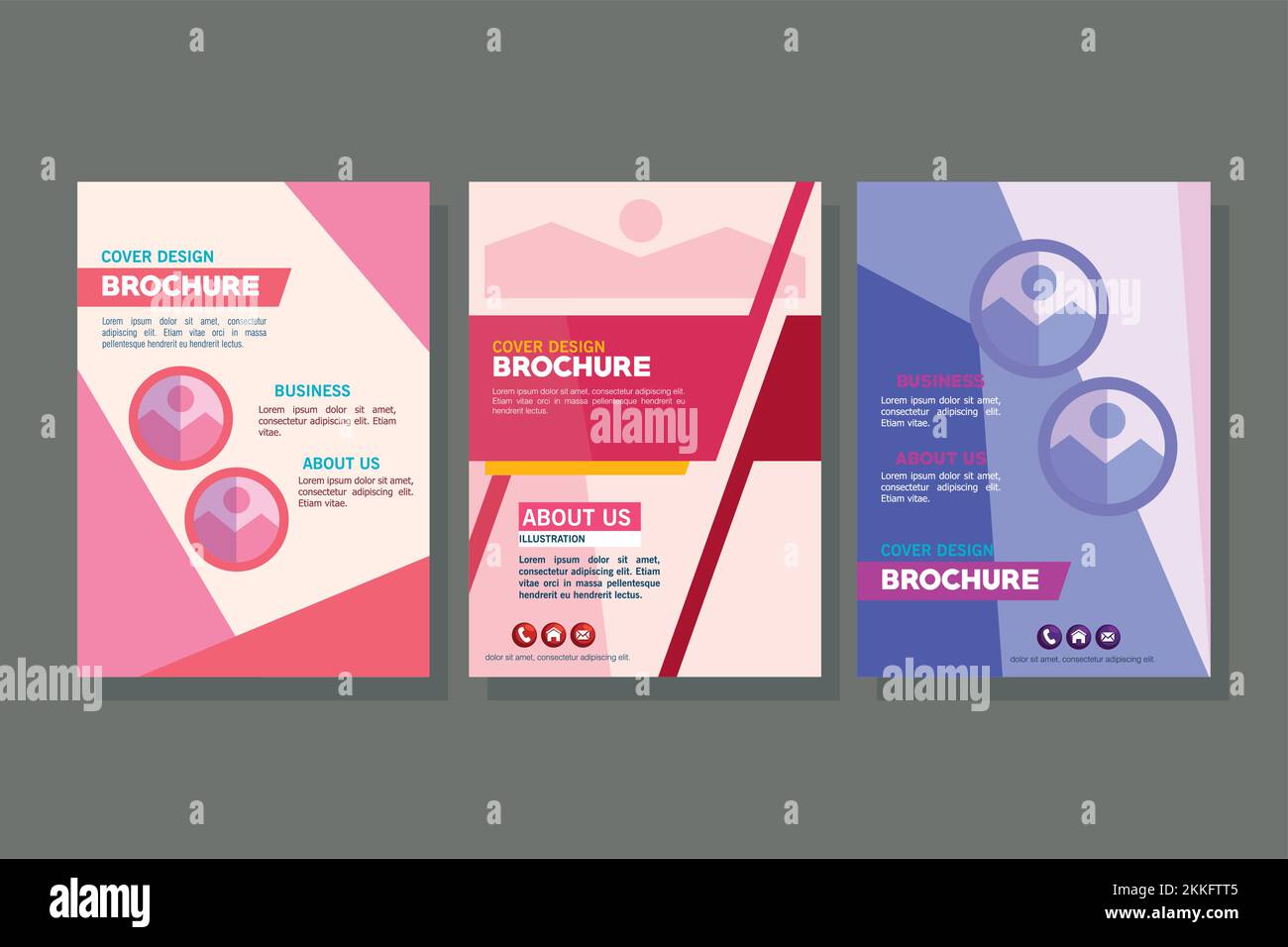 brochure templates symbol set Stock Vector Image & Art - Alamy