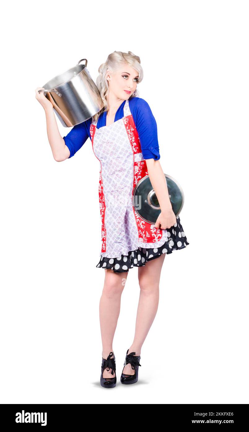Vintage pin up girl kitchen hi-res stock photography and images - Alamy